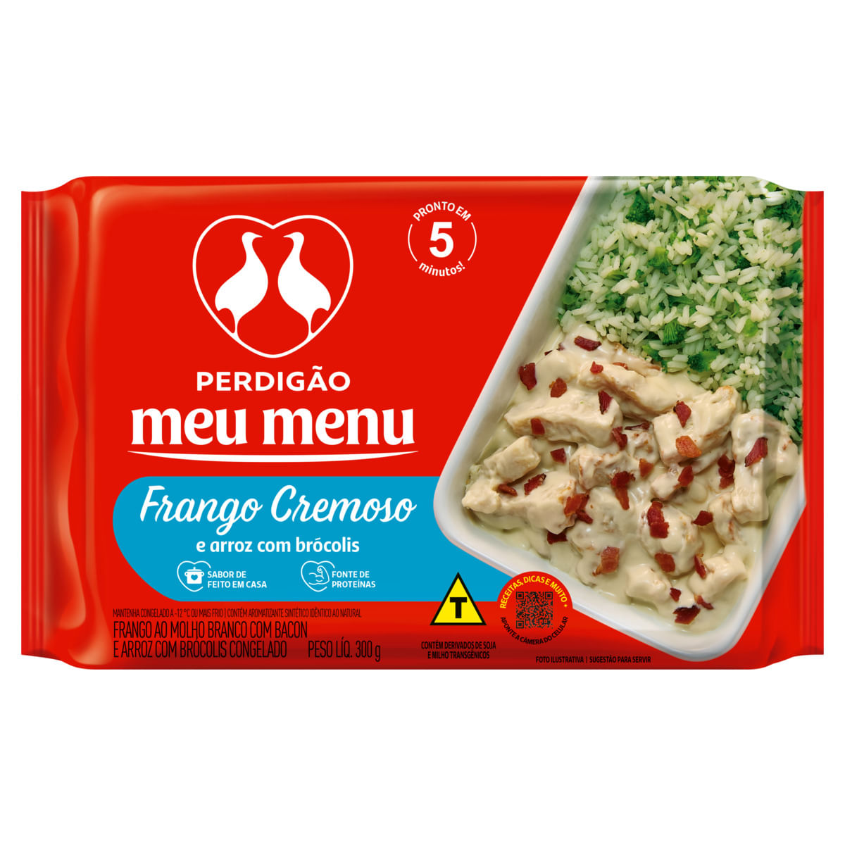 Frango Cremoso com Arroz e Brócolis Perdigão Meu Menu Pacote 300g ...