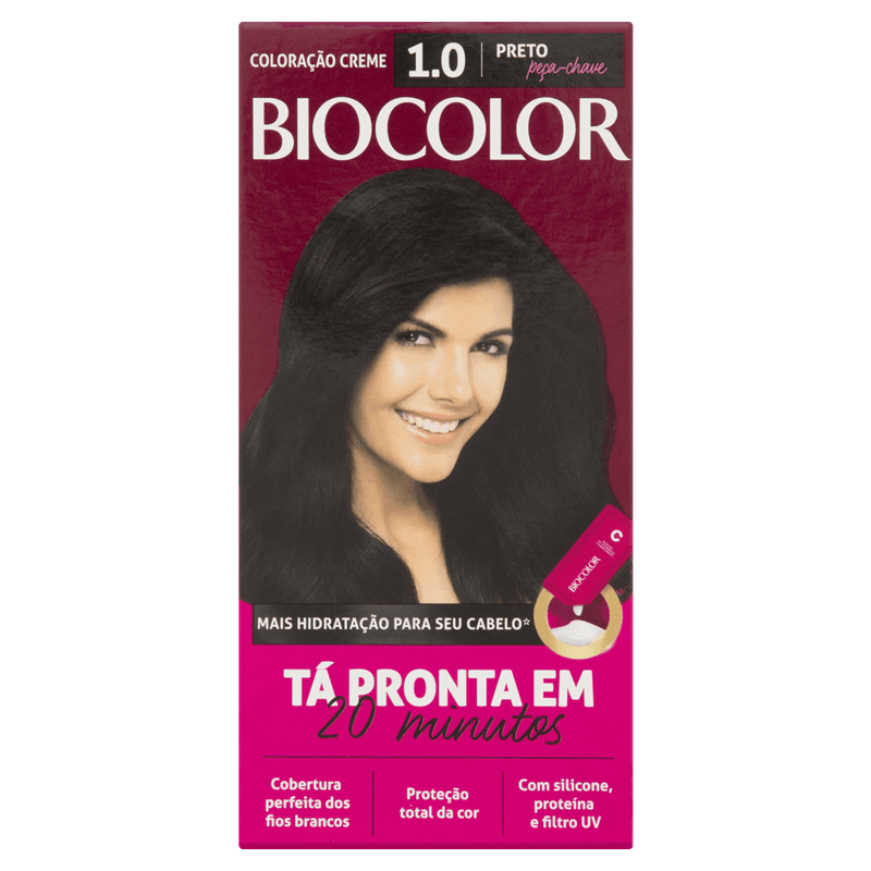 Kit Coloração Creme 1.0 Preto Fundamental Biocolor - giassi - Giassi ...