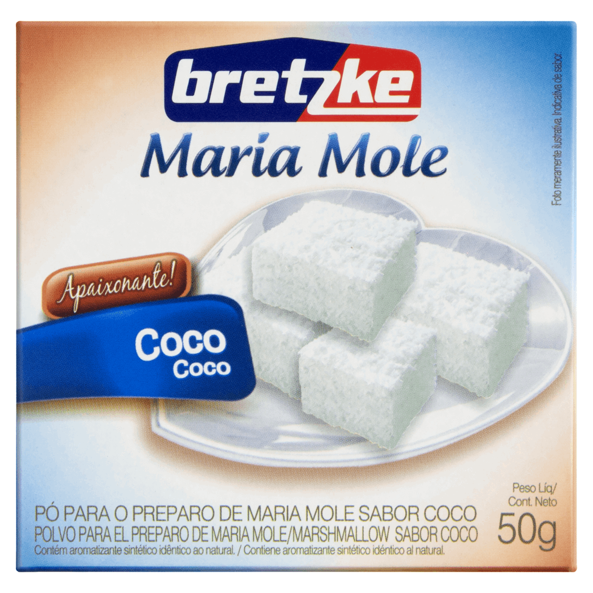 Pó para Maria Mole Coco Bretzke Caixa 50g - giassi - Giassi Supermercados