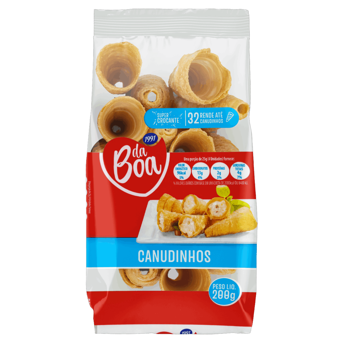 Canudinho para Rechear DaBoa Pacote 200g - giassi - Giassi Supermercados