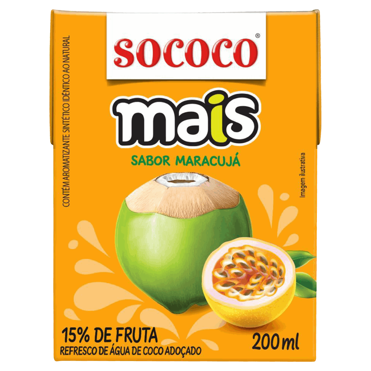 Água de Coco Maracujá Sococo Mais Caixa 200ml - giassi - Giassi ...