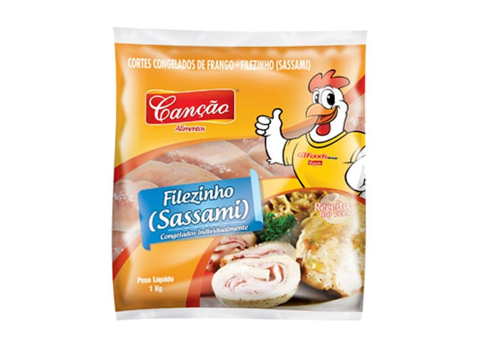Filezinho Sassami de Frango Congelado Canção 1kg - giassi - Giassi ...