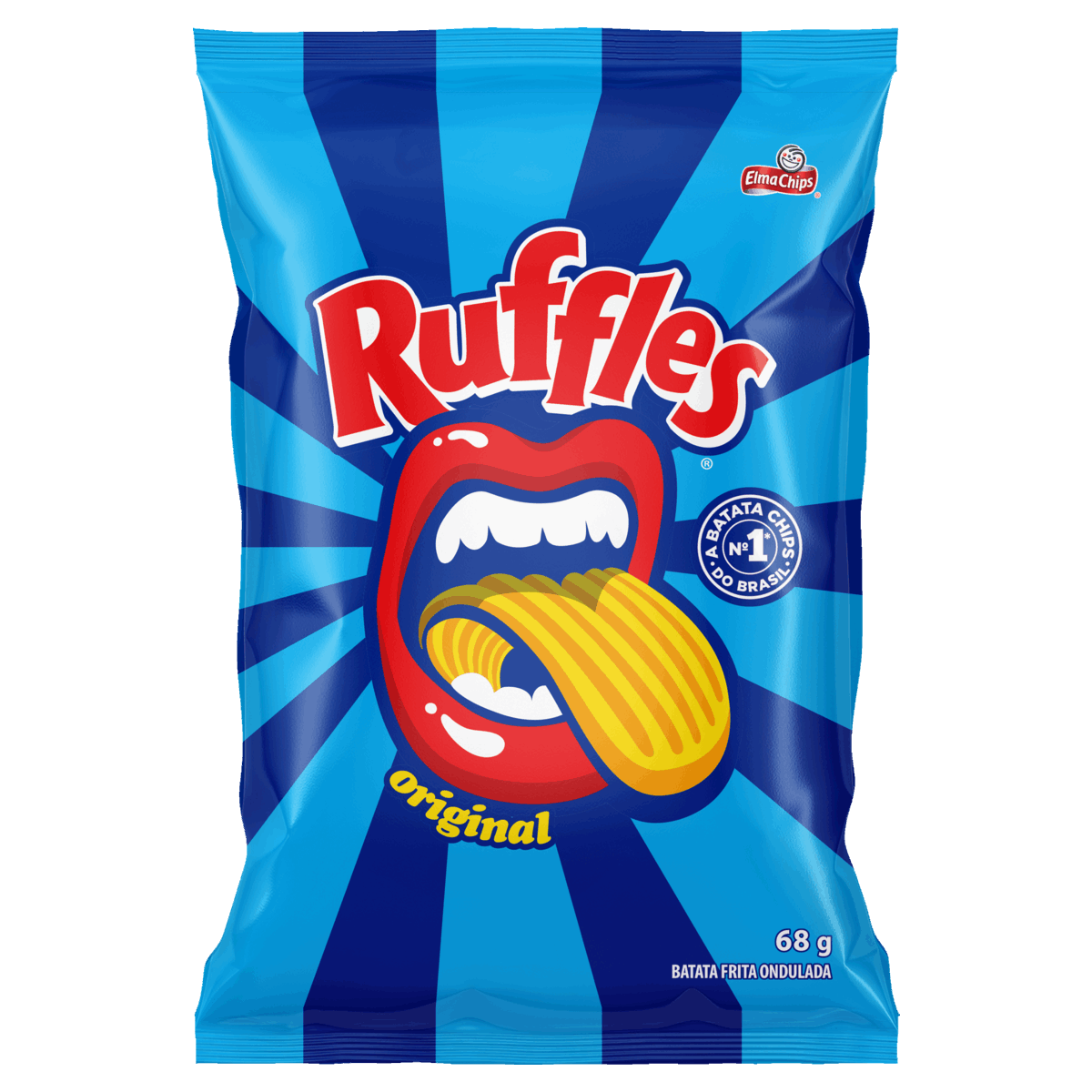 Batata Frita Ondulada Original Elma Chips Ruffles Pacote 68g - giassi ...