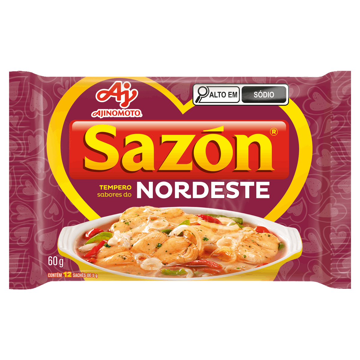 Tempero Sabores do Nordeste Sazón Pacote 60g 12 Unidades - giassi ...