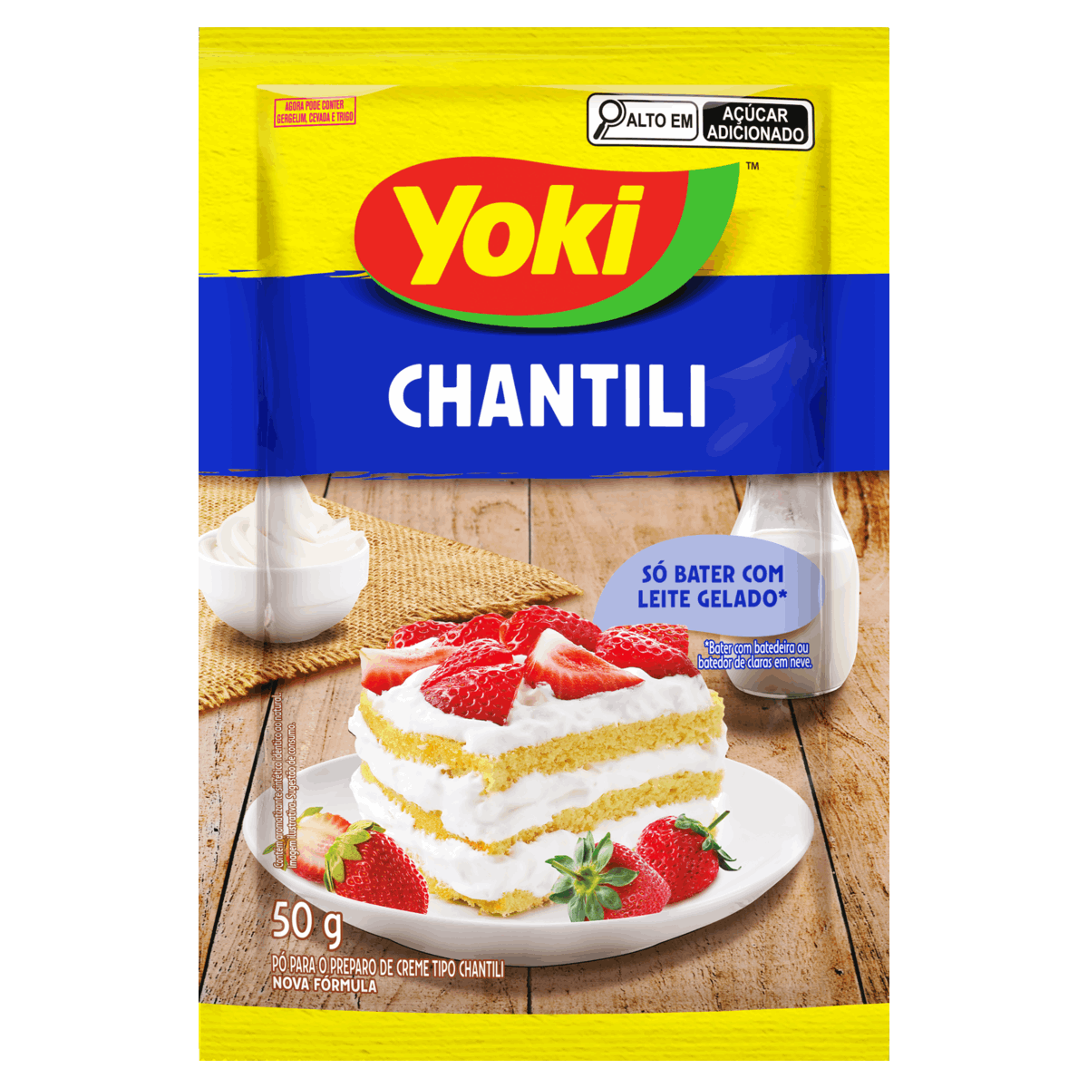 Chantilly Pó Yoki Pacote 50g - giassi - Giassi Supermercados