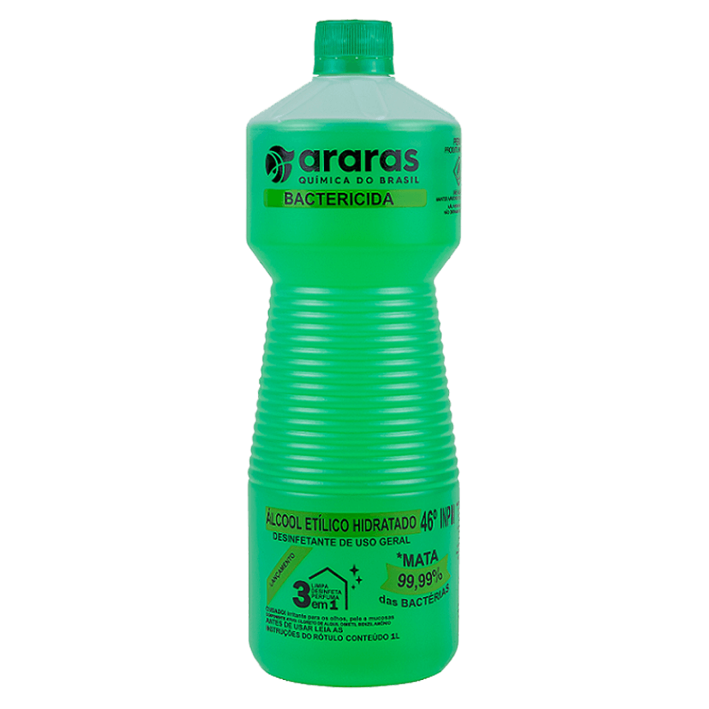 Álcool Araras Bactericida Eucalipto 46º INPM Frasco 1 litro - giassi ... Álcool Araras Bactericida Eucalipto 46º INPM Frasco 1 litro - giassi ...