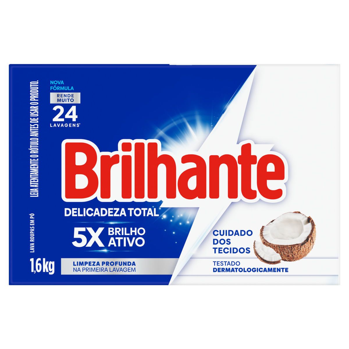 Lava-Roupas Pó Brilhante Delicadeza Total Caixa 1,6kg - giassi - Giassi ...