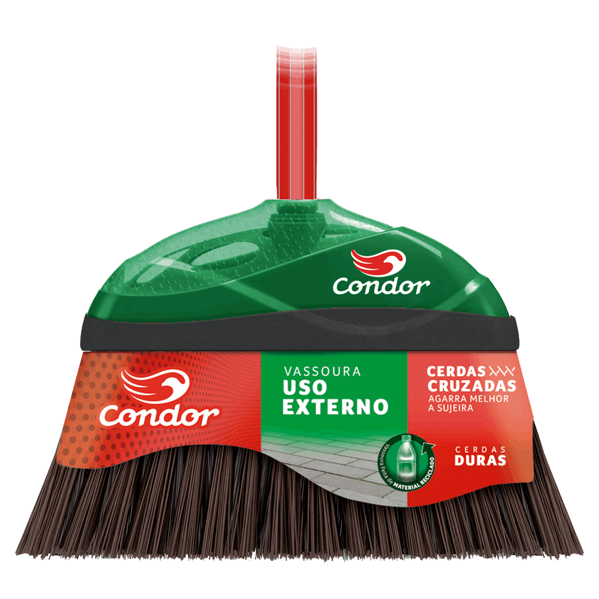 Vassoura Cerdas Rígidas Externa Condor - giassi - Giassi Supermercados