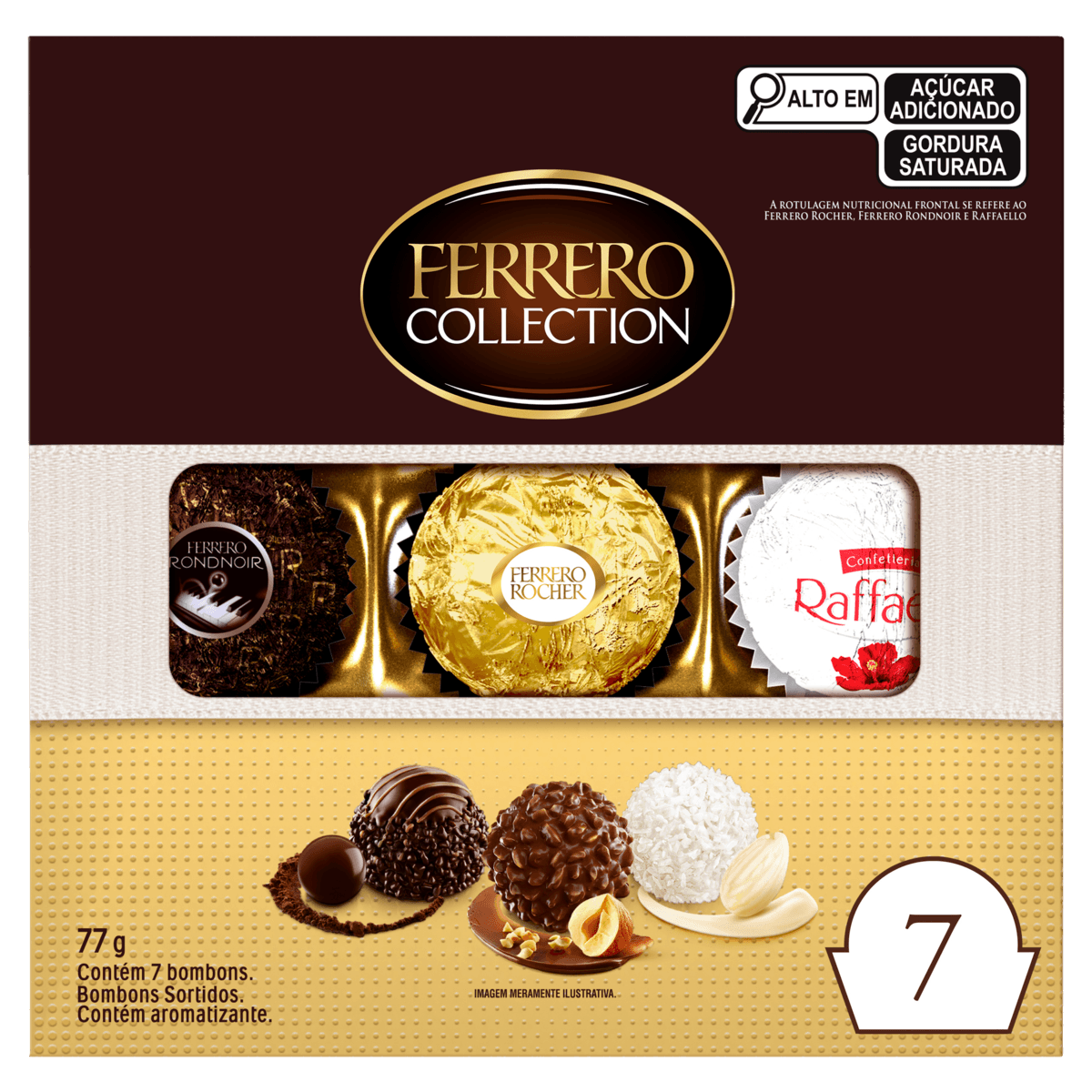 Bombom Sortido Ferrero Collection Caixa 77g 7 Unidades - giassi ...