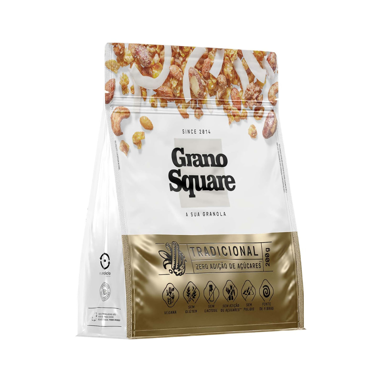 Granola Grano Square Zero Açucar Pacote 200g - giassi - Giassi ...