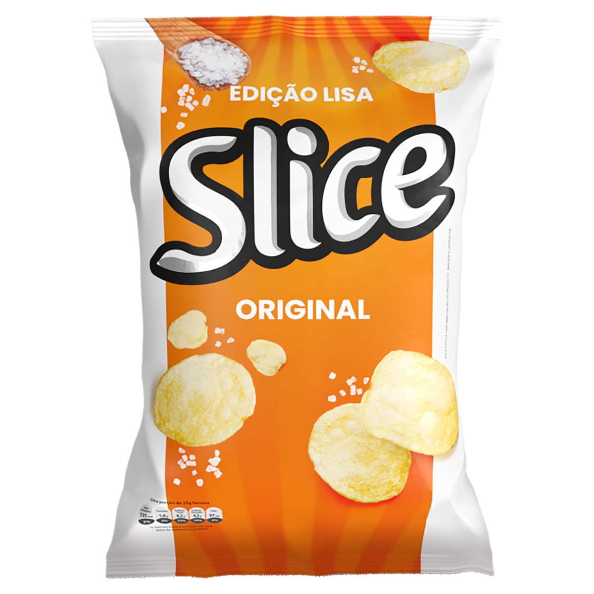 Batata Frita Lisa Original Slice Pacote 90g - giassi - Giassi Supermercados