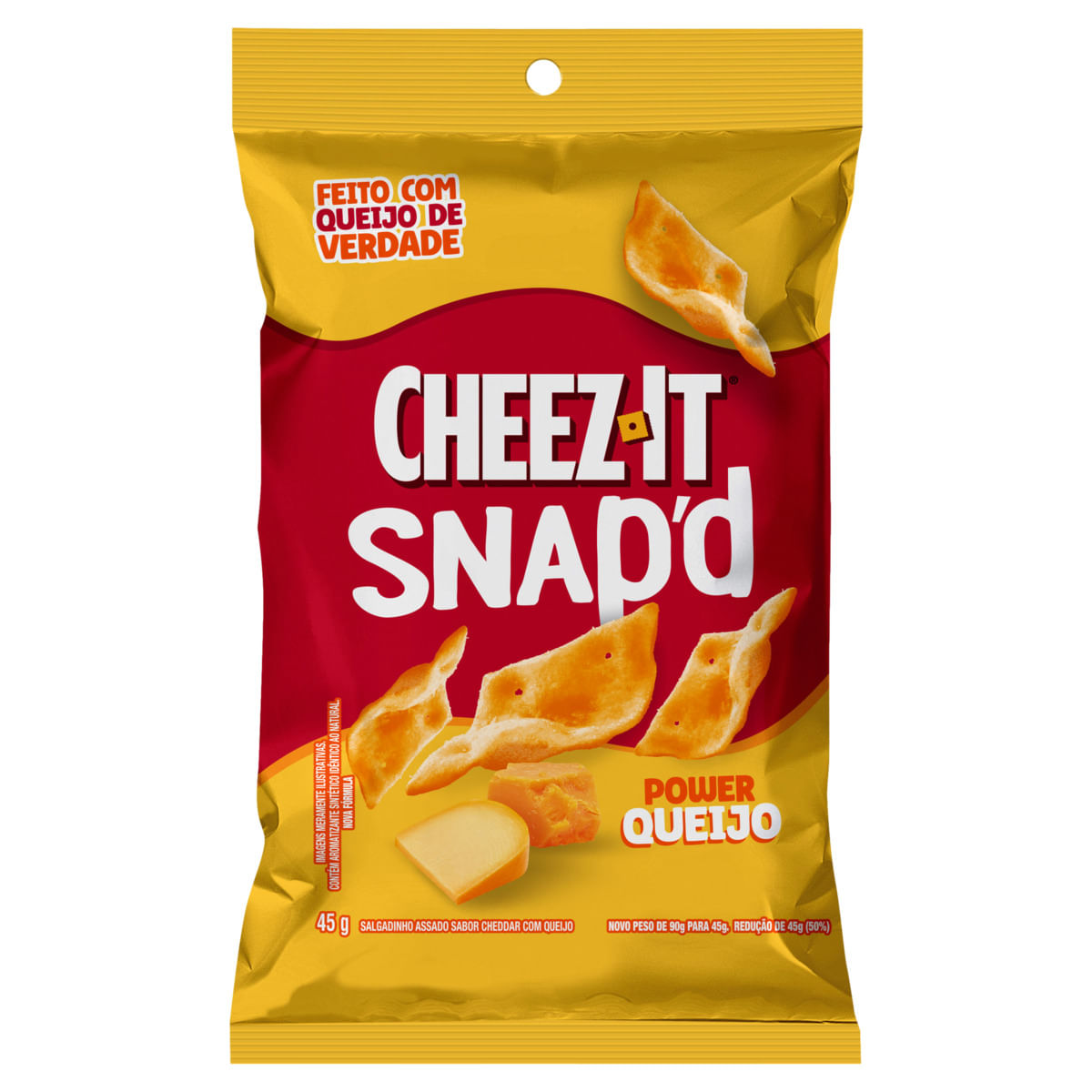 Snack Power Queijo Cheez-It Snap'd Pacote 45g - giassi - Giassi ...